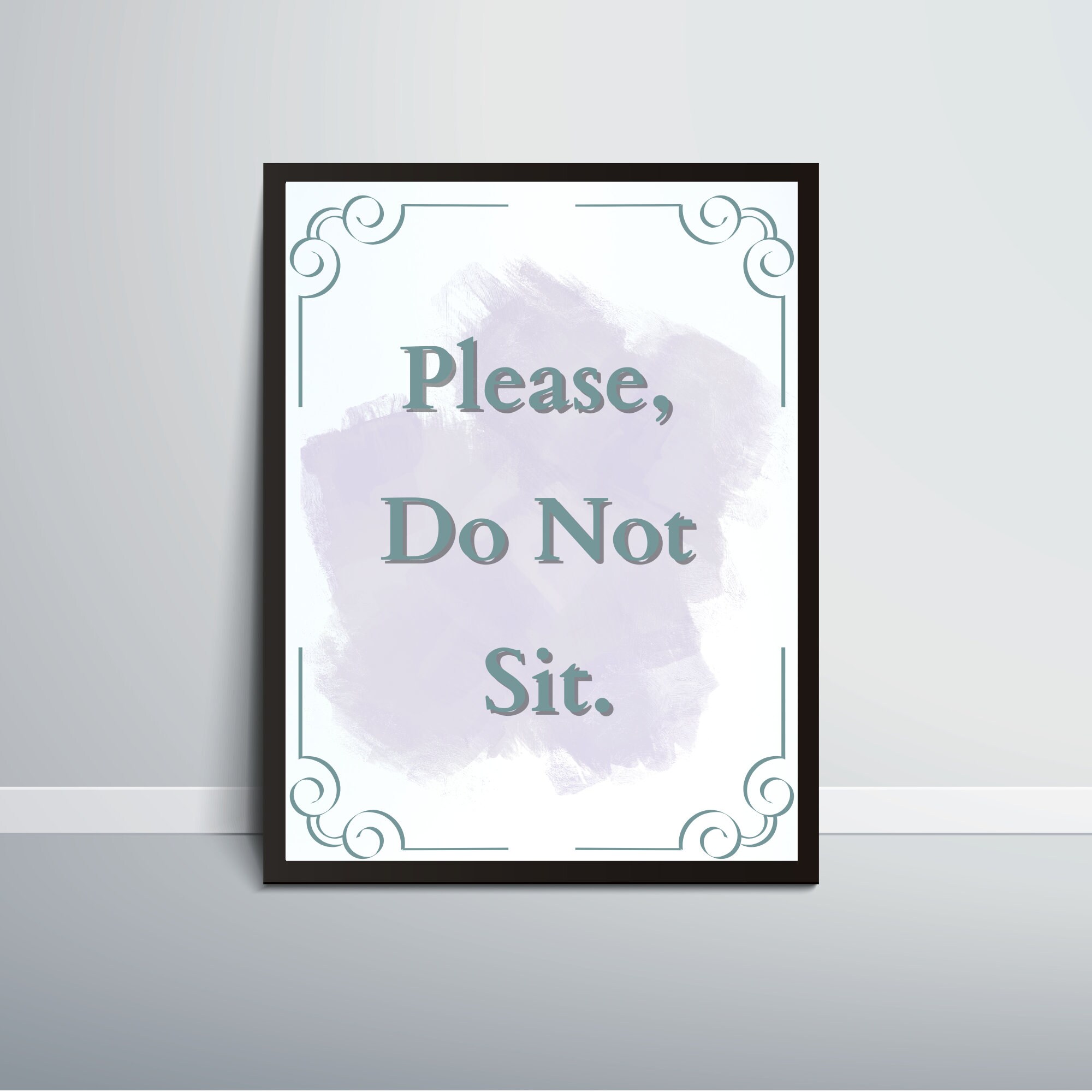 Printable Please Do Not Sit Door Event Sign Digital Download Etsy