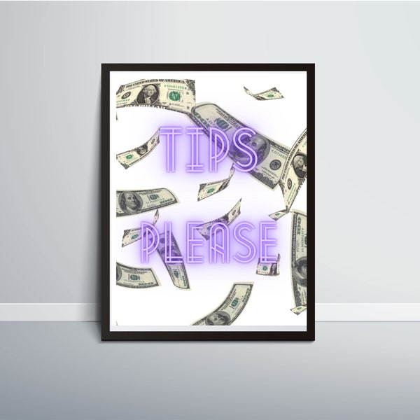 Please No Tips Sign - Etsy