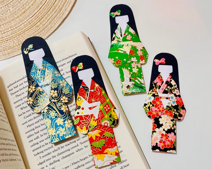 Handmade Kimono Doll Origami Bookmark, Geisha Bookmark for Women ...