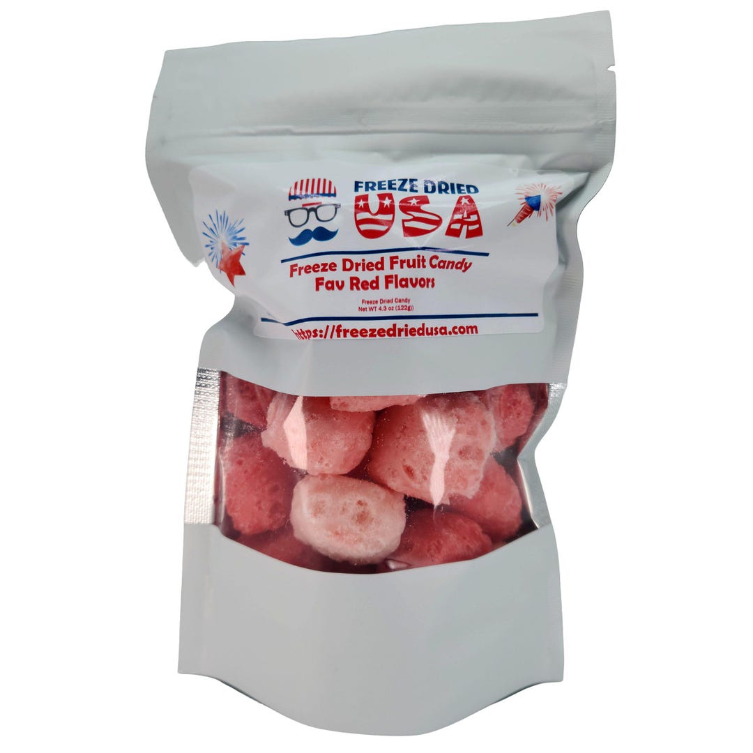 Freeze Dried All Red Starburst® Candy Fav Red Only - Etsy
