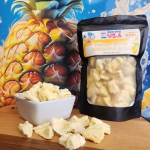 Freeze Dried Pineapple Bites 100% Pure Pineapple, 2-pack - Etsy