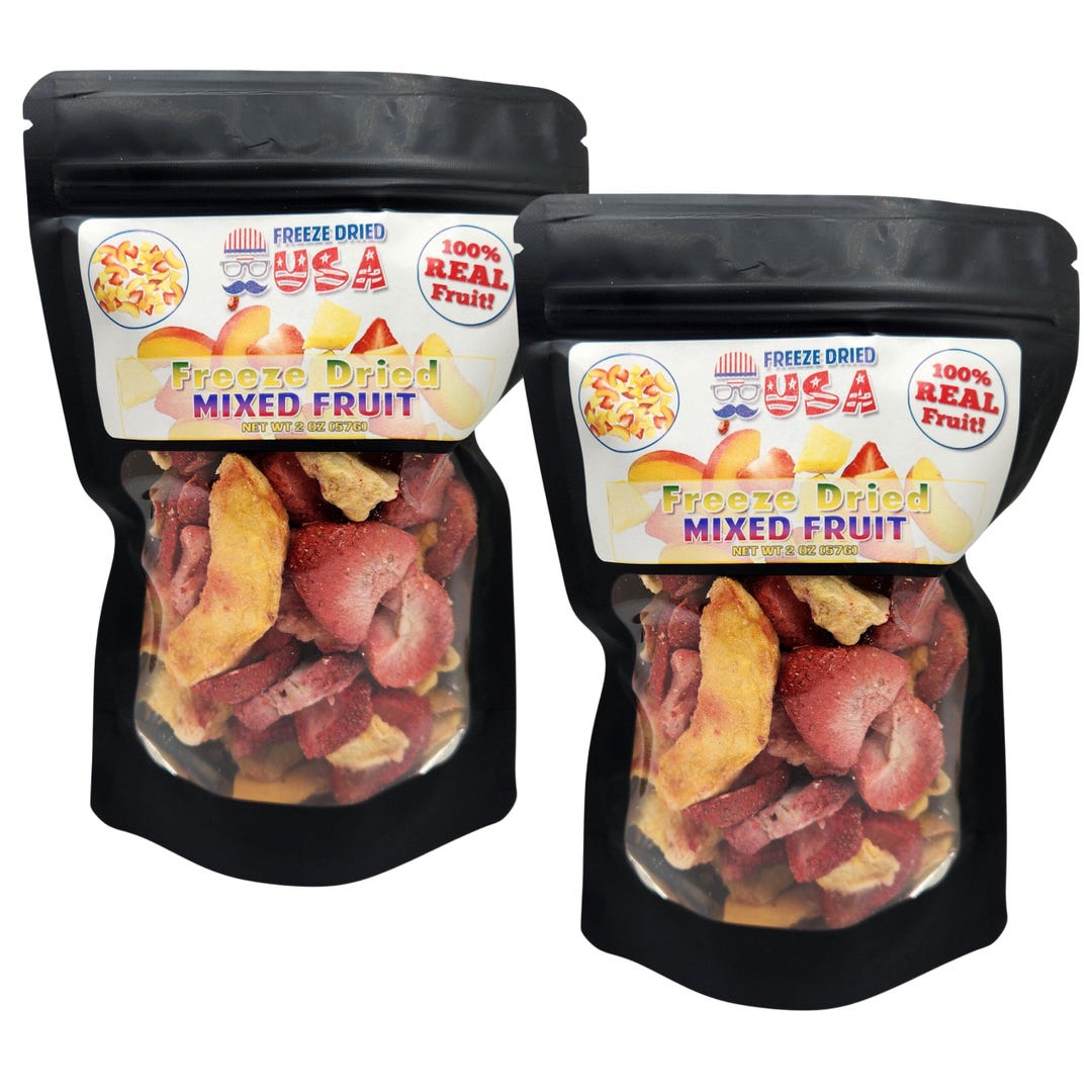 Freeze-dried Mixed Fruit Mix 2 Pack 1.8 Oz Each - Etsy