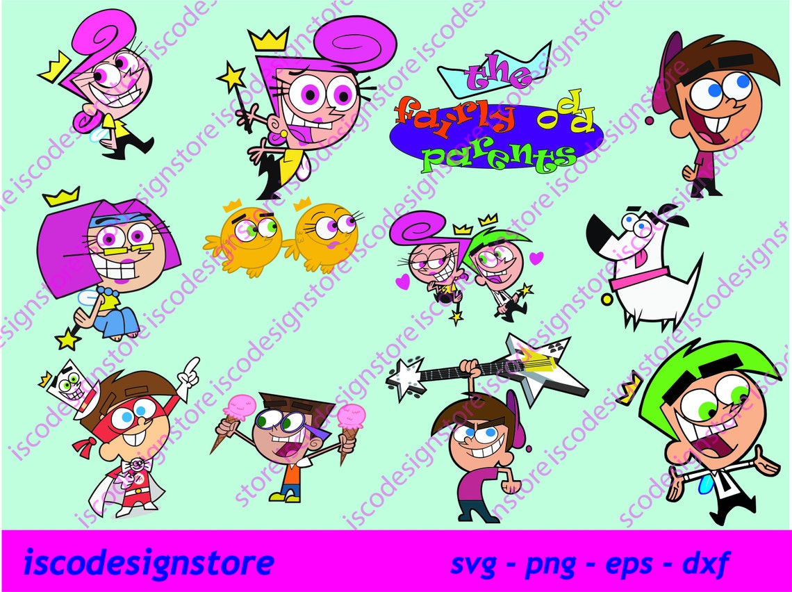 The Fairly Odd Parents svg timmy turner svg wanda svg cosmo - Etsy México