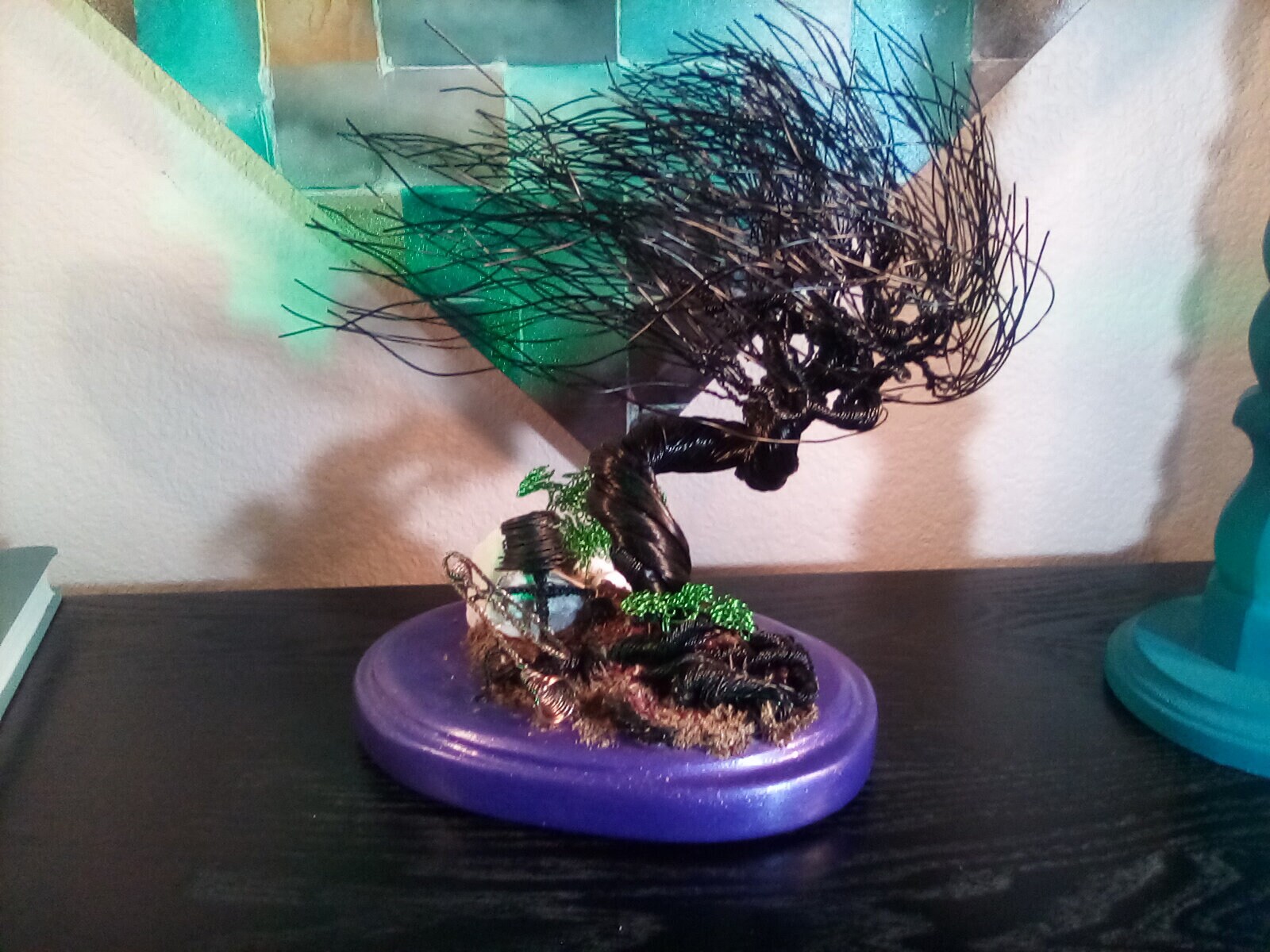 Blowin Away Wire Bonsai With Trombone And Player Etsy