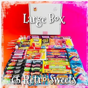 Birthday Retro Sweets Gift Box up to 1.7KG and 125 Sweets ...