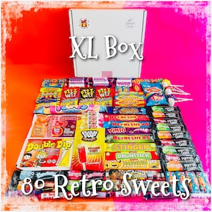 Birthday Retro Sweets Gift Box up to 1.7KG and 125 Sweets ...