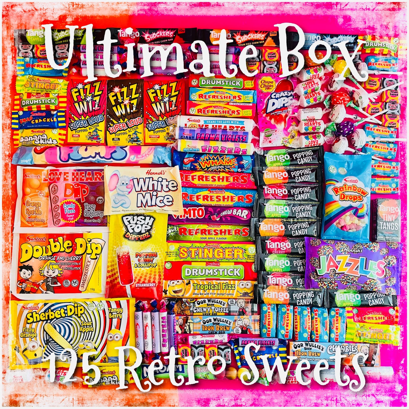 Birthday Retro Sweets Gift Box up to 1.7KG and 125 Sweets ...