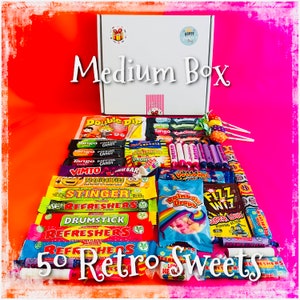 Birthday Retro Sweets Gift Box up to 1.7KG and 125 Sweets ...