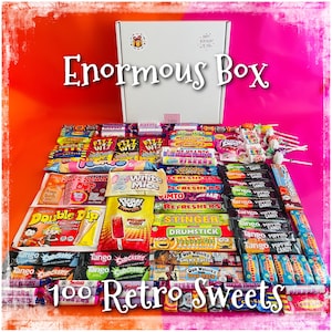 Birthday Retro Sweets Gift Box up to 1.7KG and 125 Sweets ...