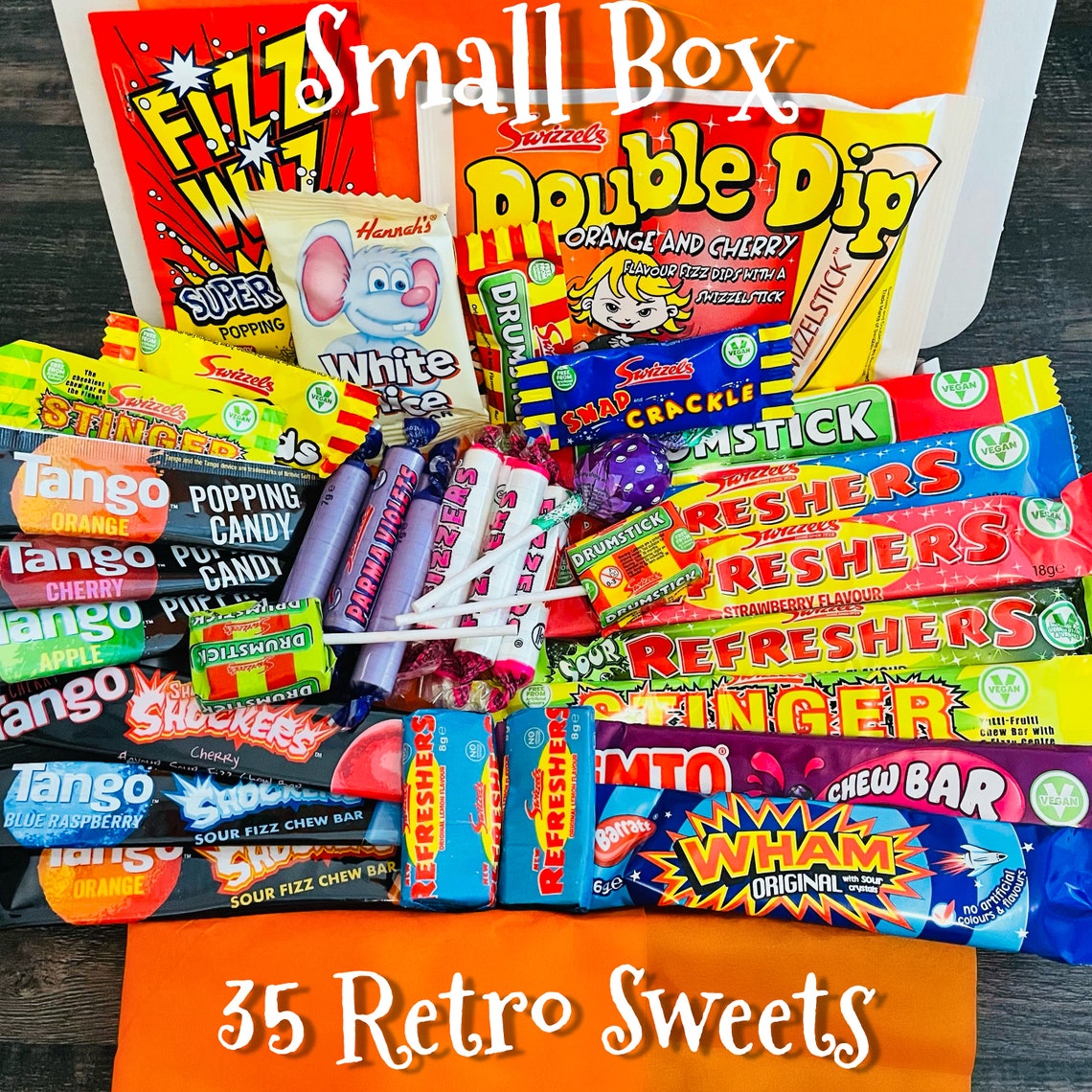 Retro Sweets Gift Box up to 1.4KG Personalised Hamper Filled - Etsy UK