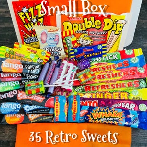 Retro Sweets Gift Box up to 1.4KG Personalised Hamper Filled - Etsy UK