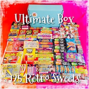 Retro Sweets Gift Box up to 1.4KG | Personalised Hamper Filled With ...
