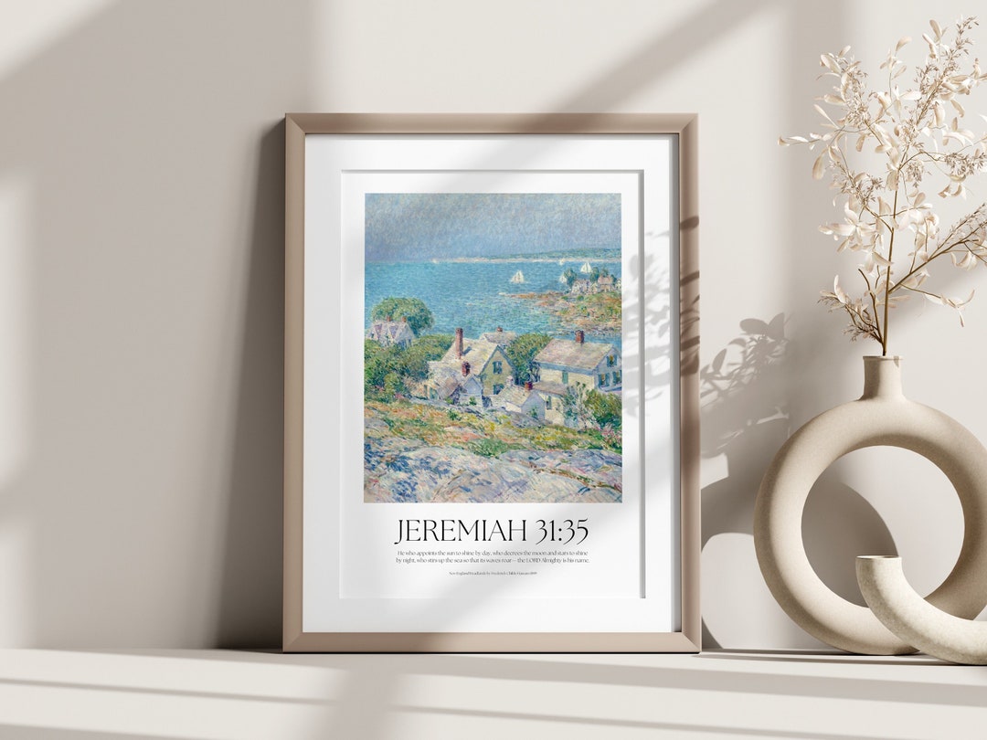 Printable Jeremiah 35 Lord Almighty Christian Artwork, Frederick Childe ...