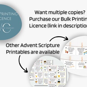 Christmas Advent Scripture Cards Printable Christian Bible Advent ...