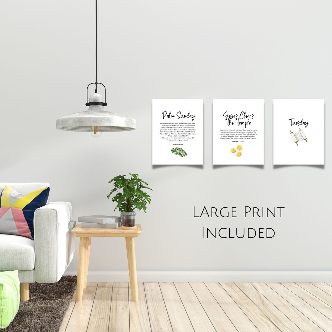 Easter Countdown Printable Easter Story Cards Easter Advent Jesus ...