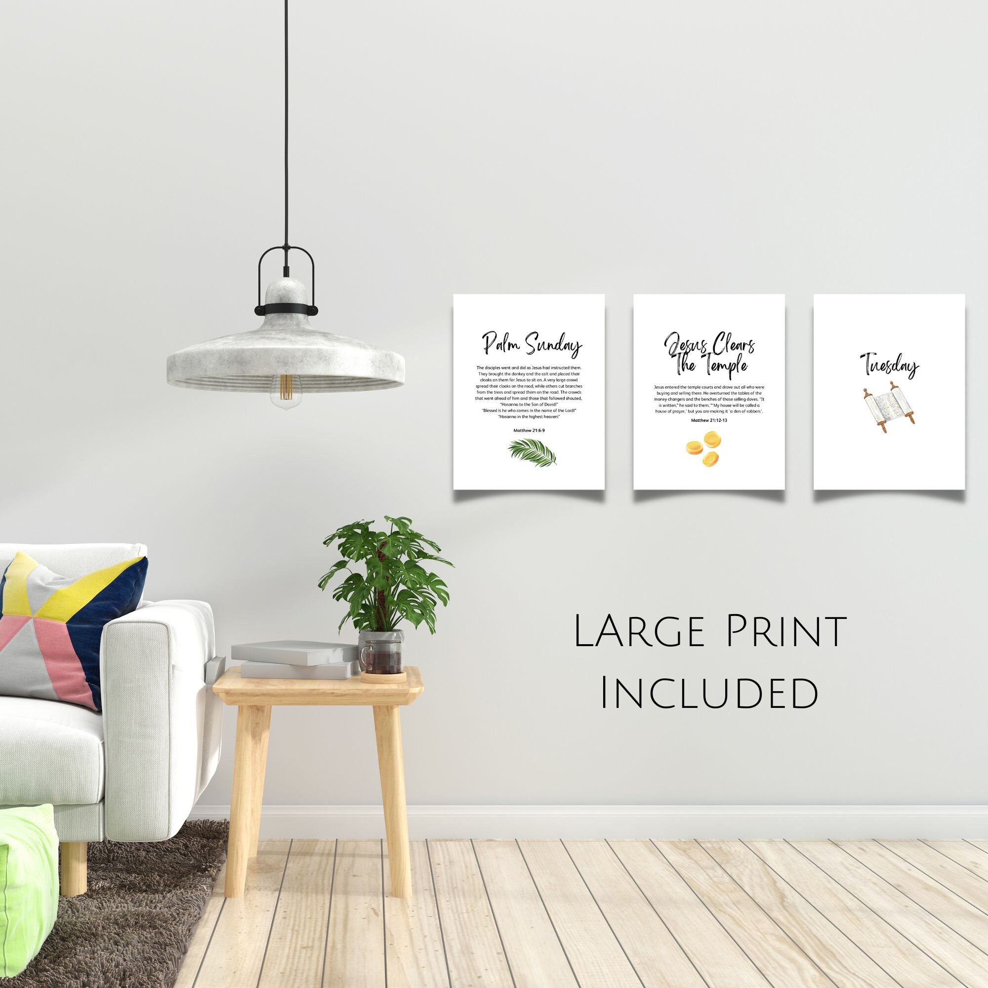 Easter Countdown Printable Easter Story Cards Easter Advent Jesus ...