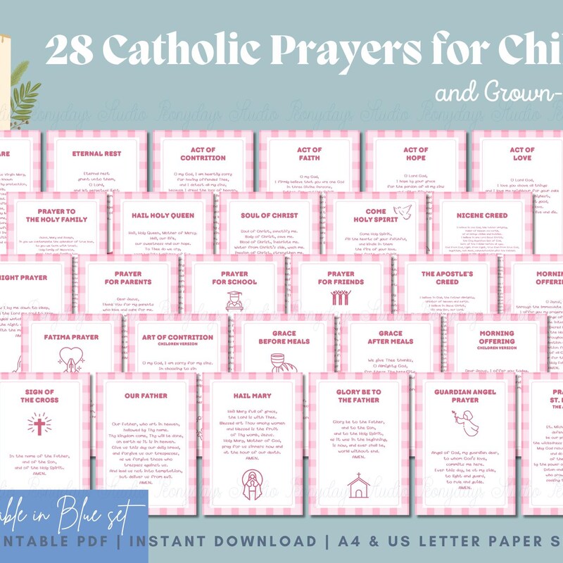 Catholic Prayer Cards - Etsy
