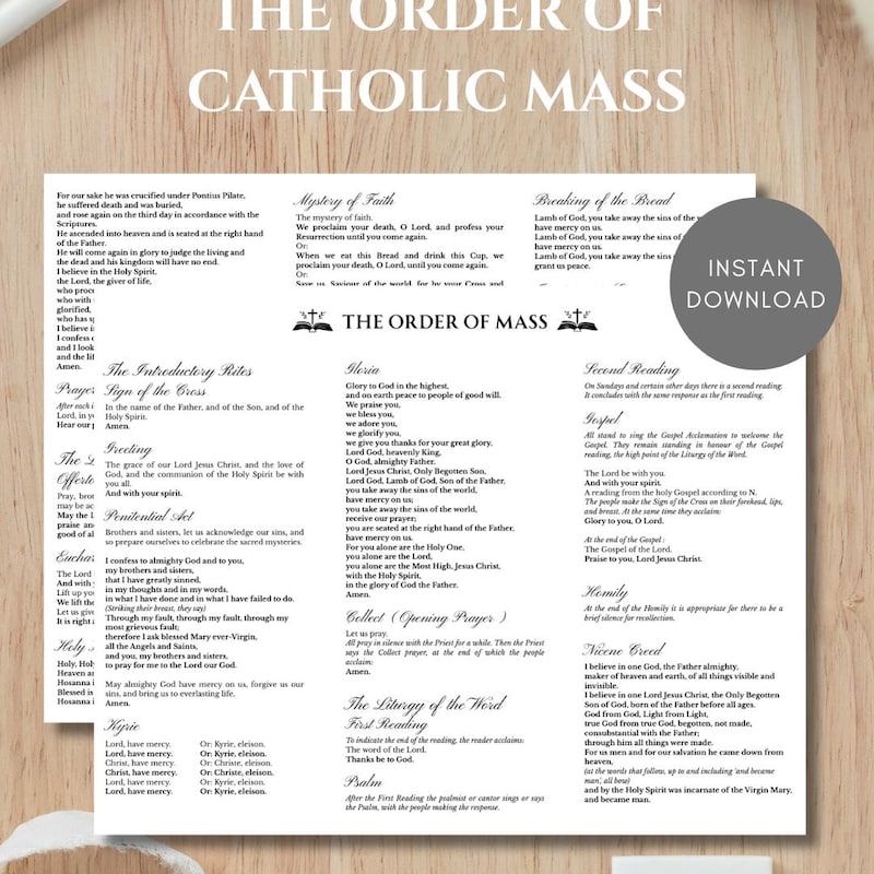 Catholic Mass Cards - Etsy UK
