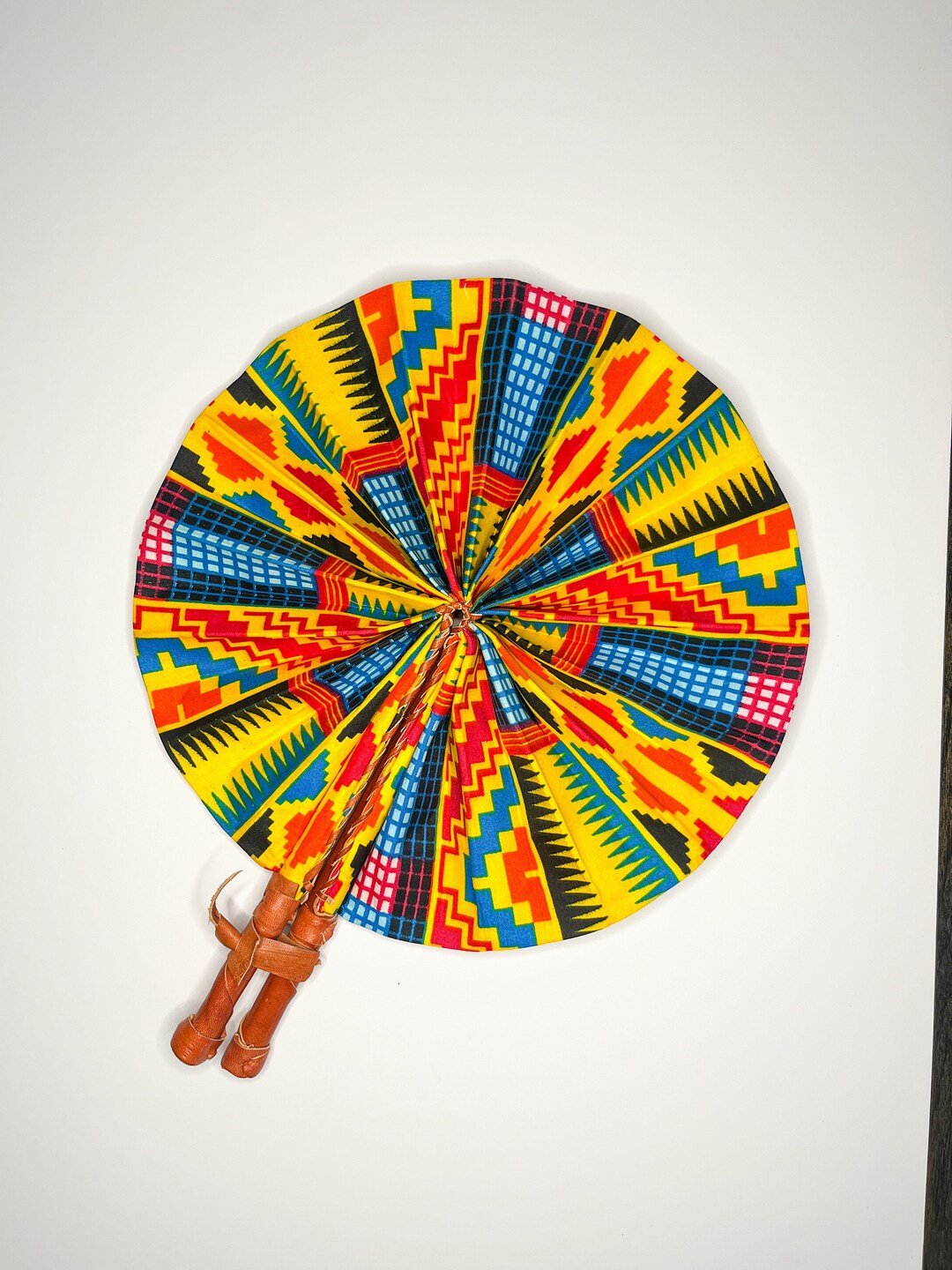 African Print Hand Fan Kandii - Etsy