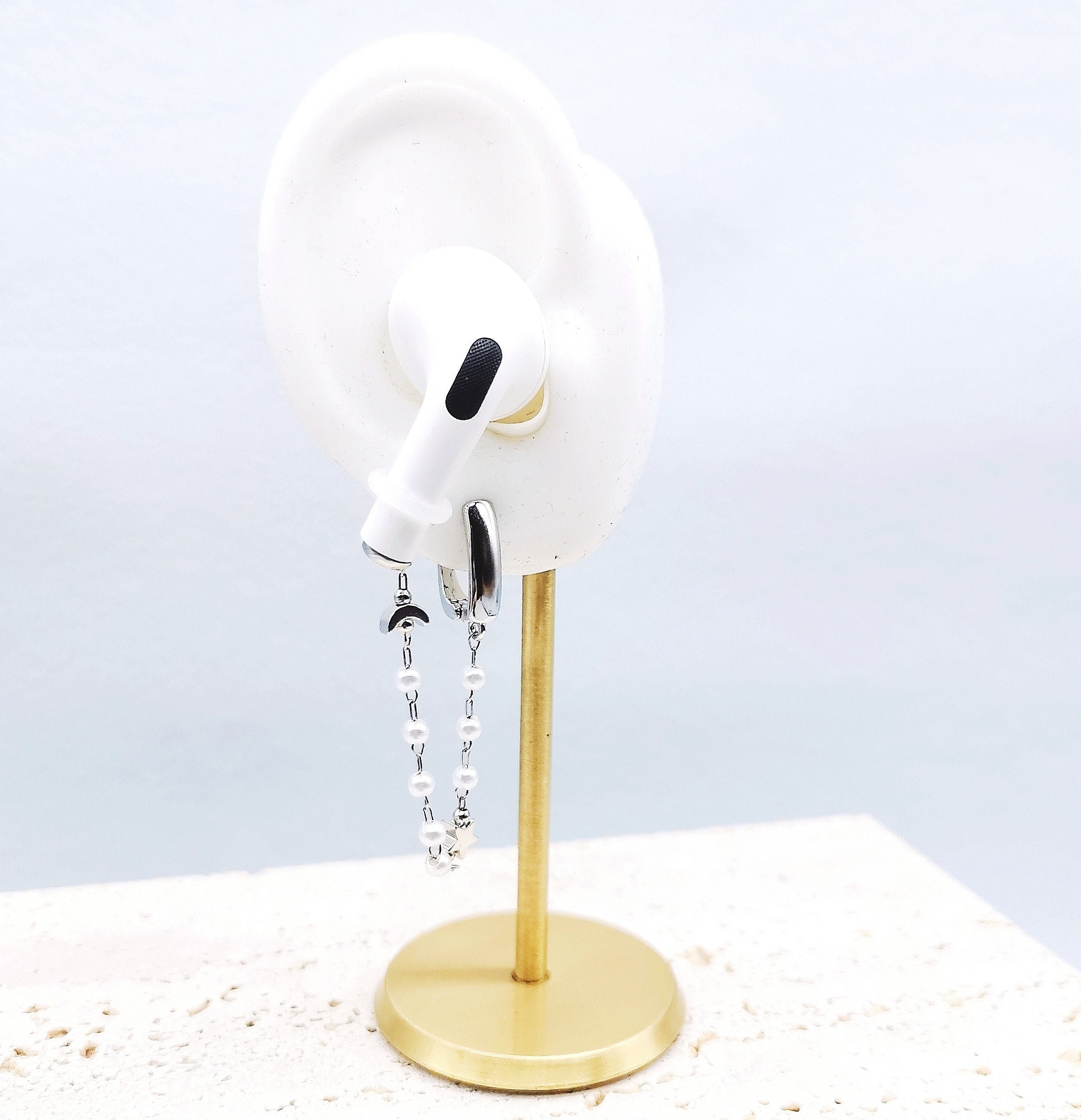 Round Earbuds Without Nickel 18k Color Ear Hook Earrings, Sensory ...