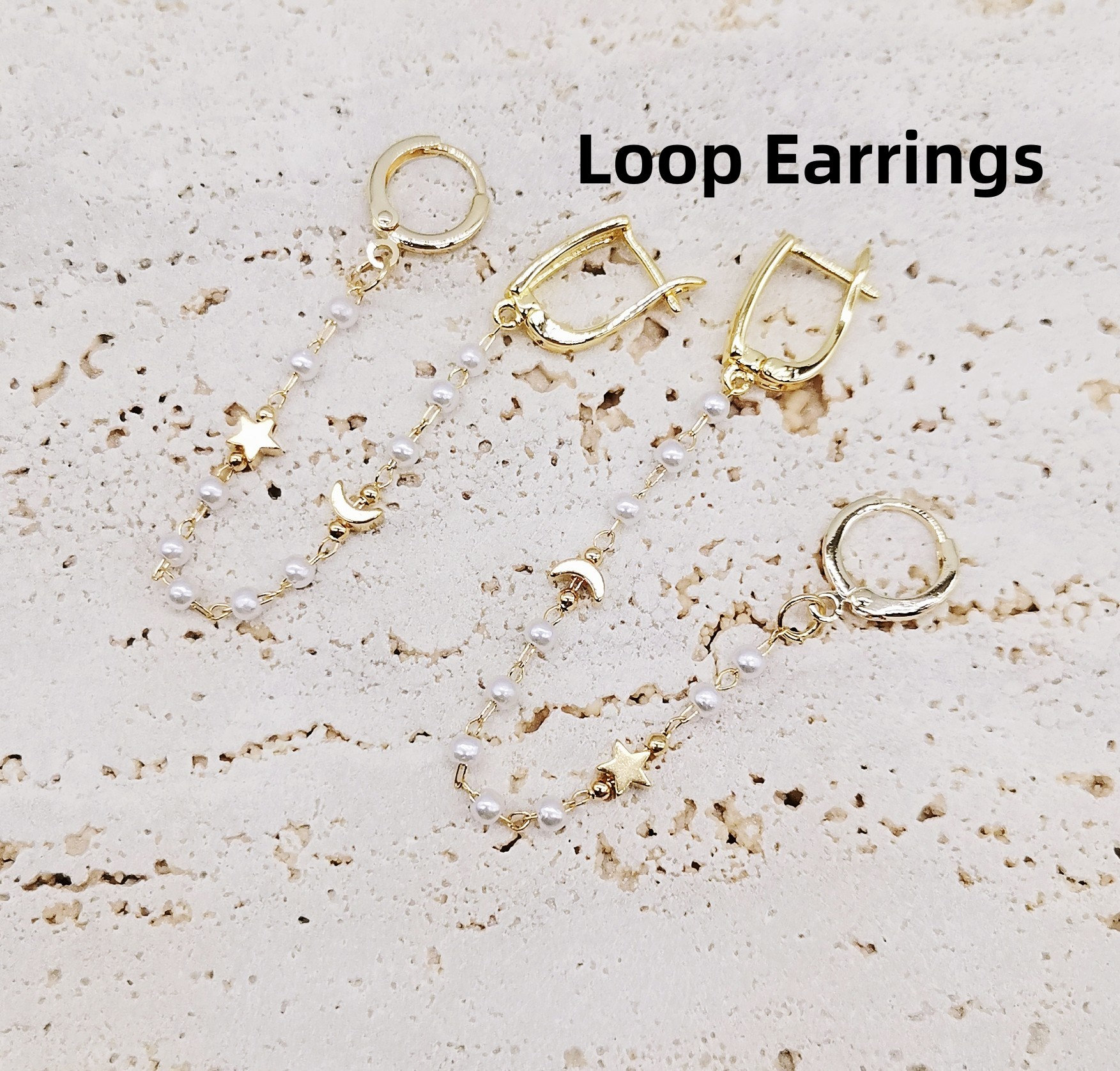 Round Earbuds Without Nickel 18k Color Ear Hook Earrings - Etsy