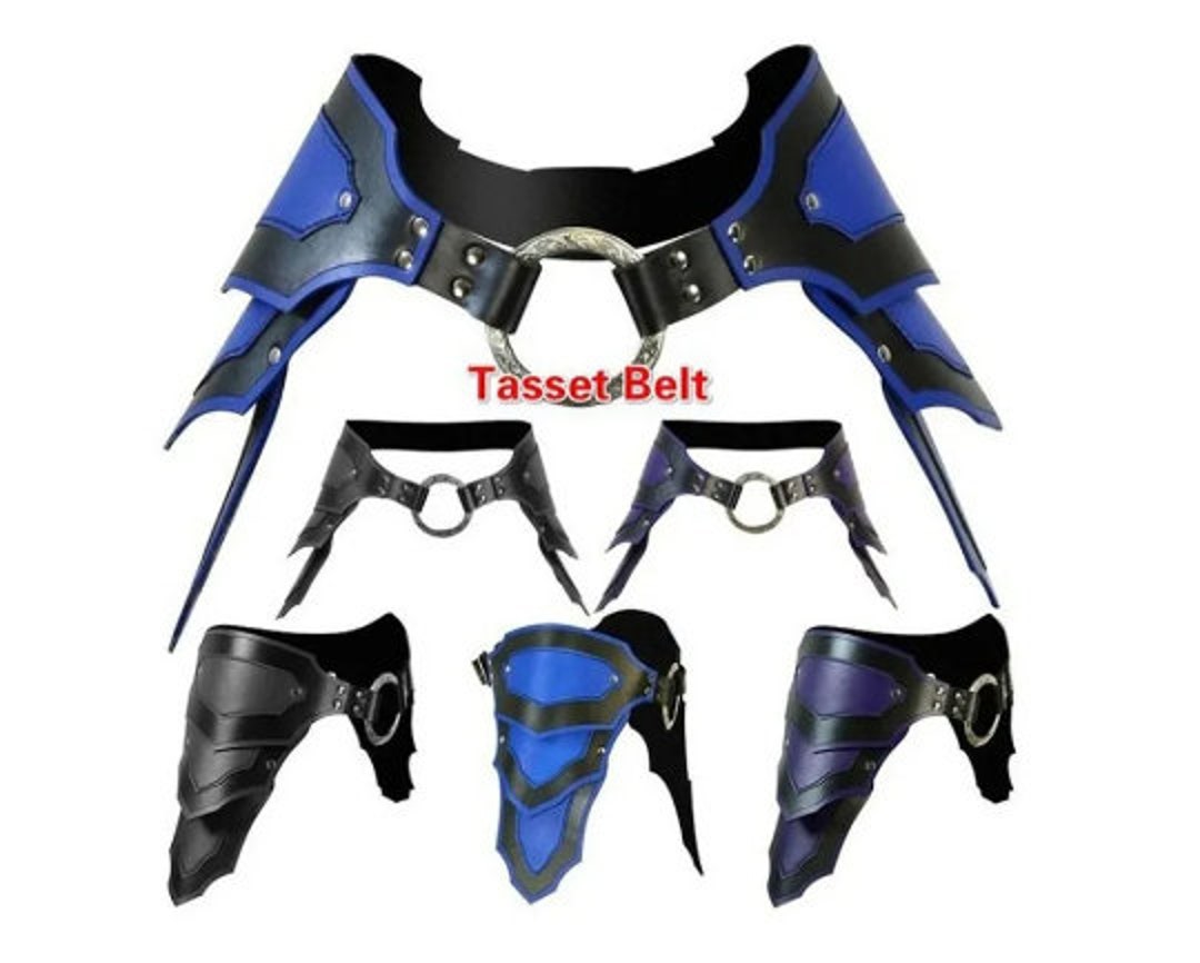 Medieval Renaissance Gothic Leather Faulds Large Belt Viking - Etsy