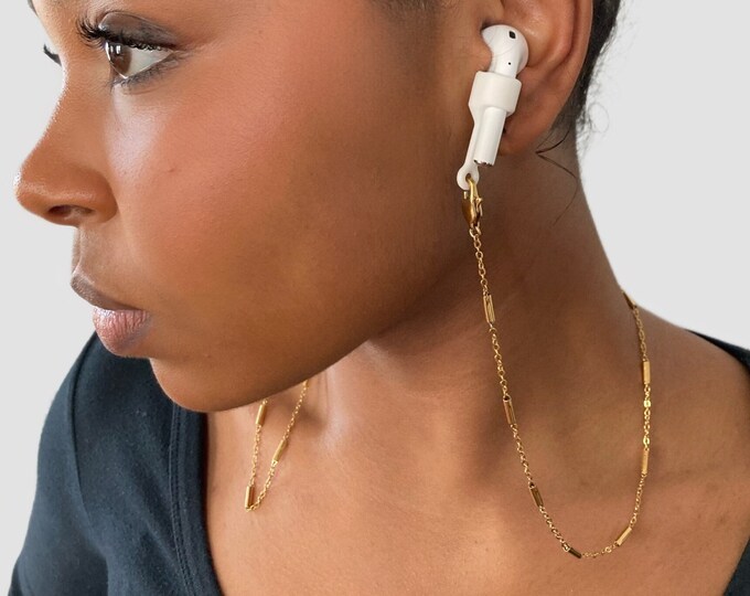 Headphone Holder Earrings, Silver Ear Cuffs, Earphone Holder, Anti Loss ...