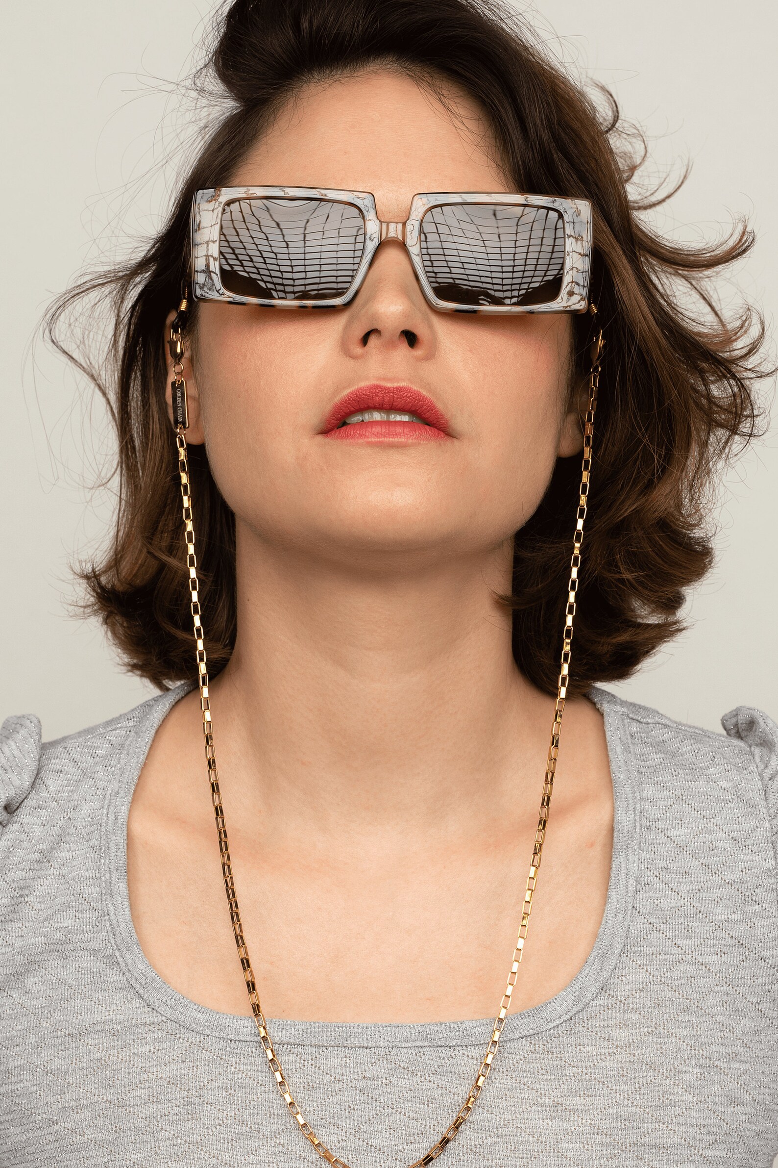 2-in-1 Chain: Airpods Chain + Glasses Chain - Stainless Steel Gold ...