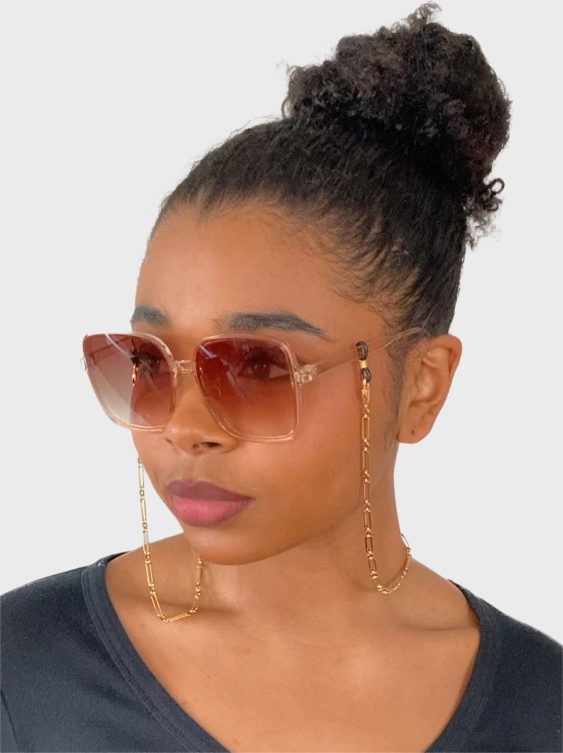 2-in-1 Chain: Airpods Chain + Glasses Chain - Stainless Steel Gold ...