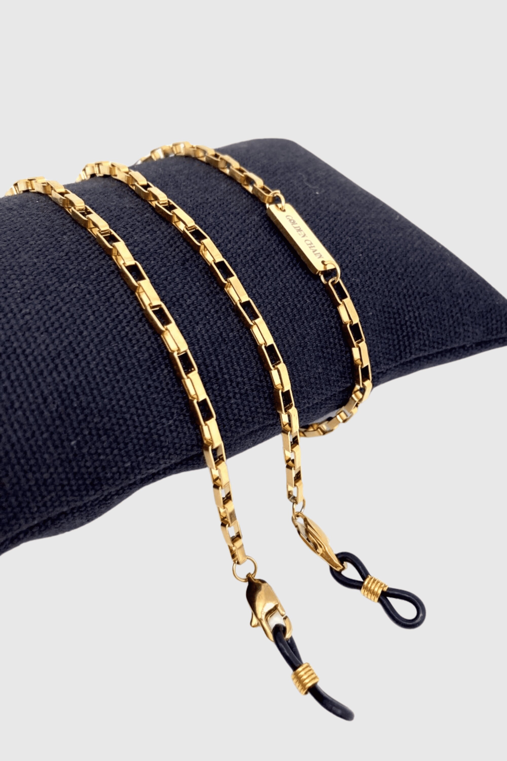 2-in-1 Chain: Airpods Chain + Glasses Chain - Stainless Steel Gold ...