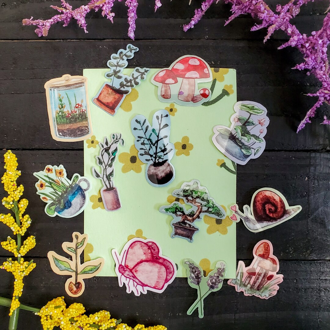 Plant Sticker Pack - Etsy