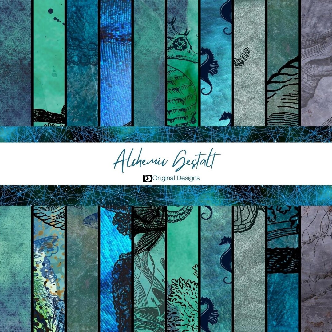 Deep Sea Dive Digital Paper Collection Printable Download Scrapbook ...