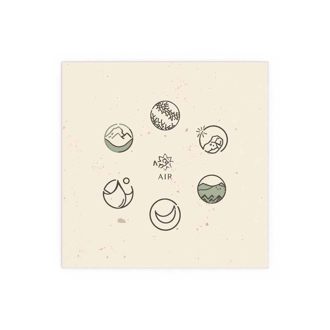 Air Element Symbols Silk Poster | Indoor Outdoor Wall Art - Etsy