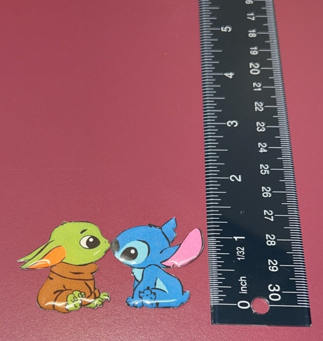 Stitch y marcador de rayos X Baby Yoda - Etsy España