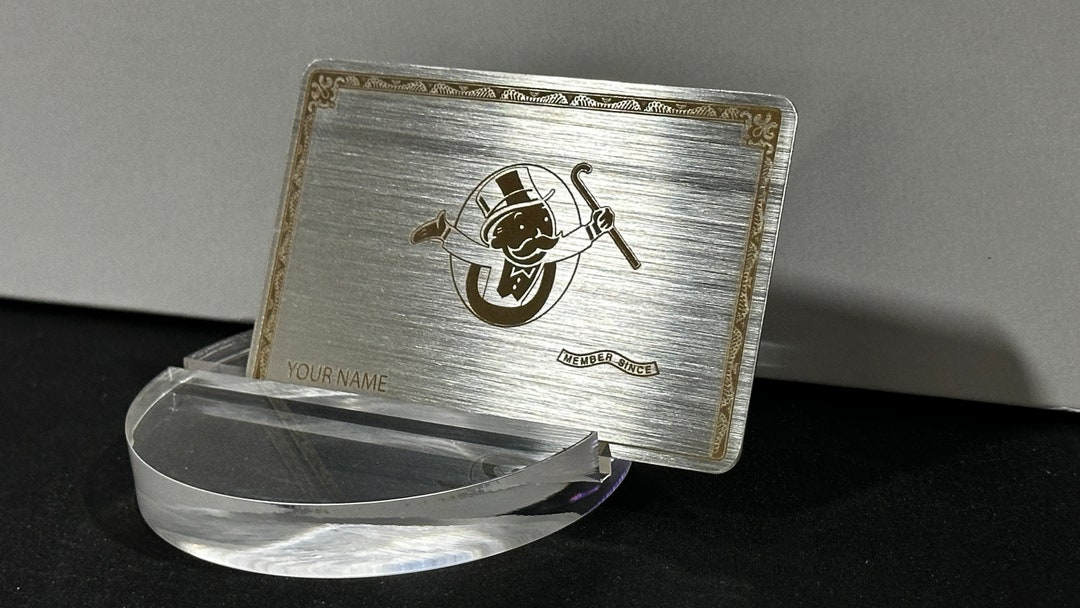 Monopoly Man Silver Card Metal Credit Card Swap, Chip and Magnetic ...