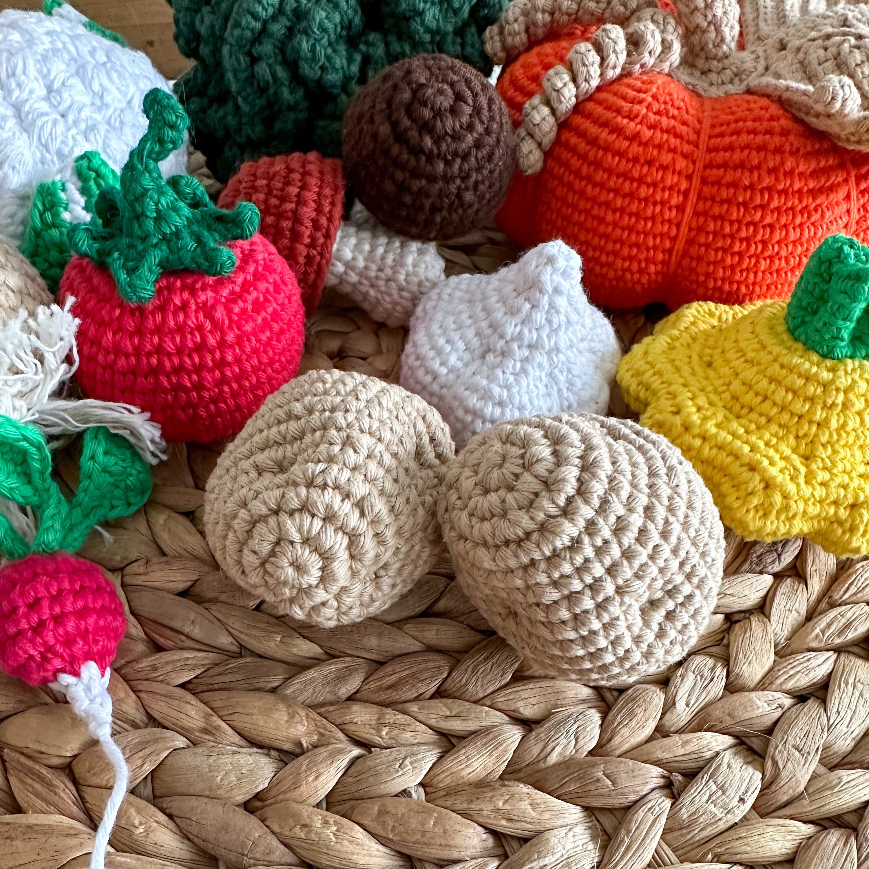 Crochet Potato for Pretend Play at Home. Handmade Play Food for Kids ...