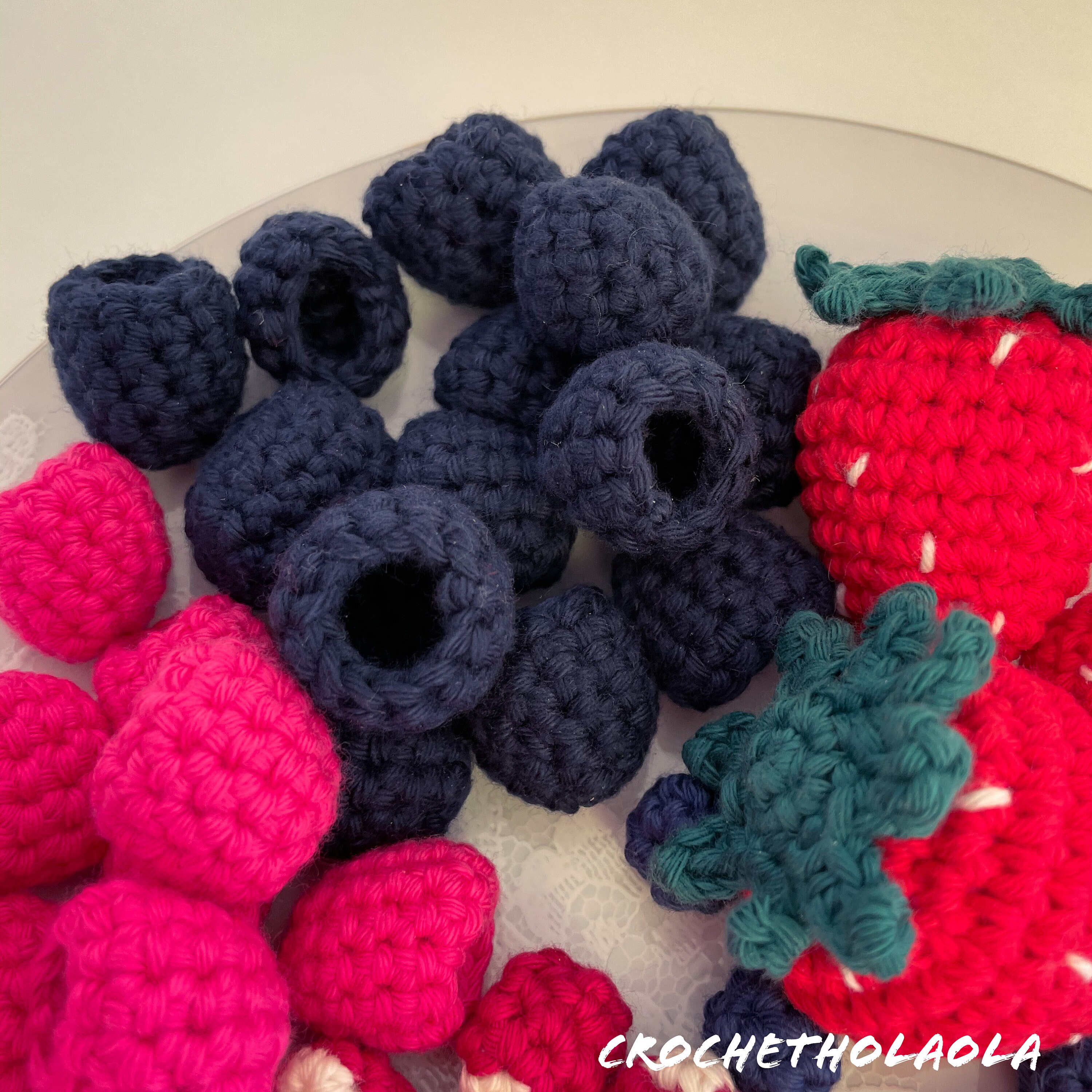 Crochet Mix Berries for Childrens Small Kitchen. Cotton - Etsy