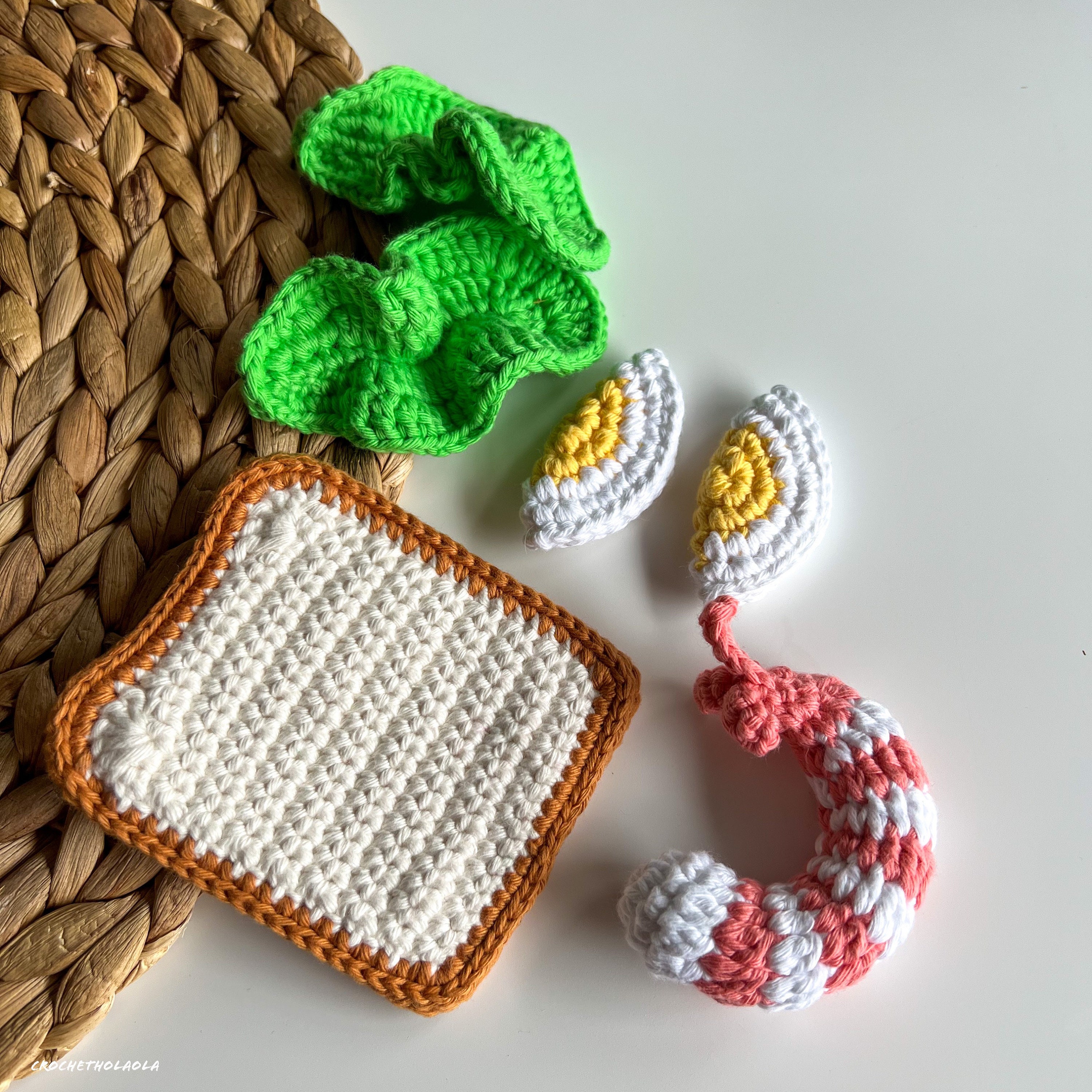 Crochet Toast for Kids Small Kitchen and Playroom. Handmade - Etsy