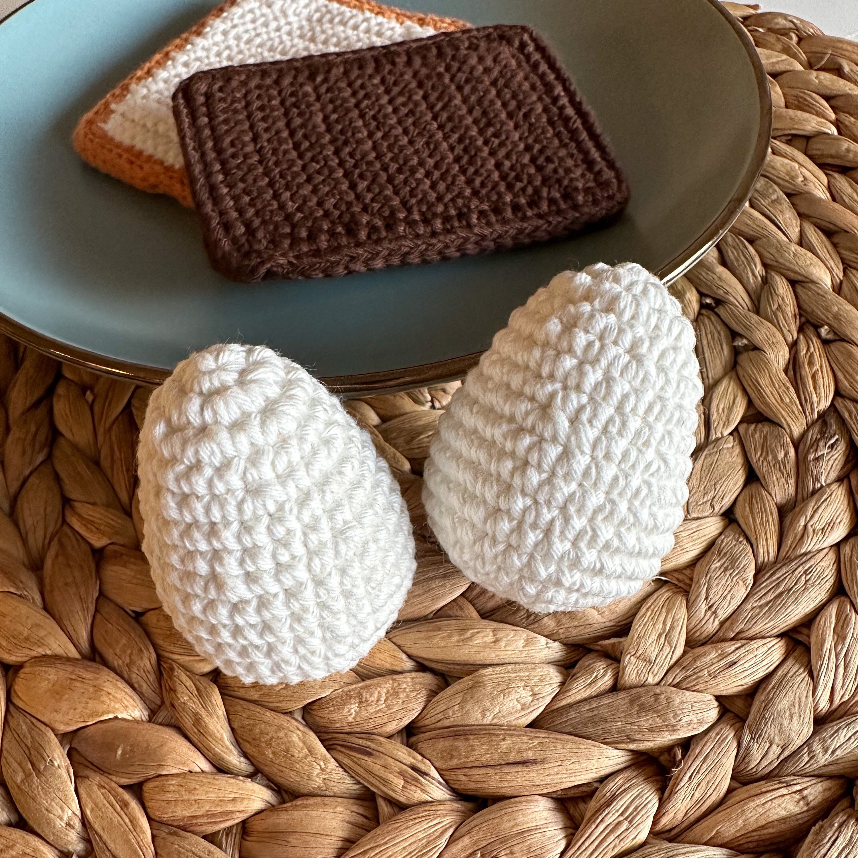 Crochet Rye Bread Slice for Kids Kitchen. Handmade Eco - Etsy