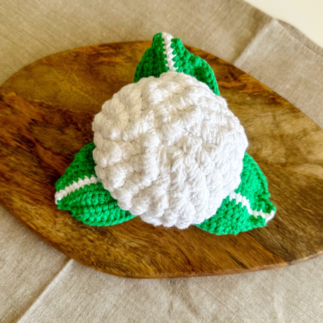 Crochet Cauliflower Pretend Play Unique Birthday Gift - Etsy