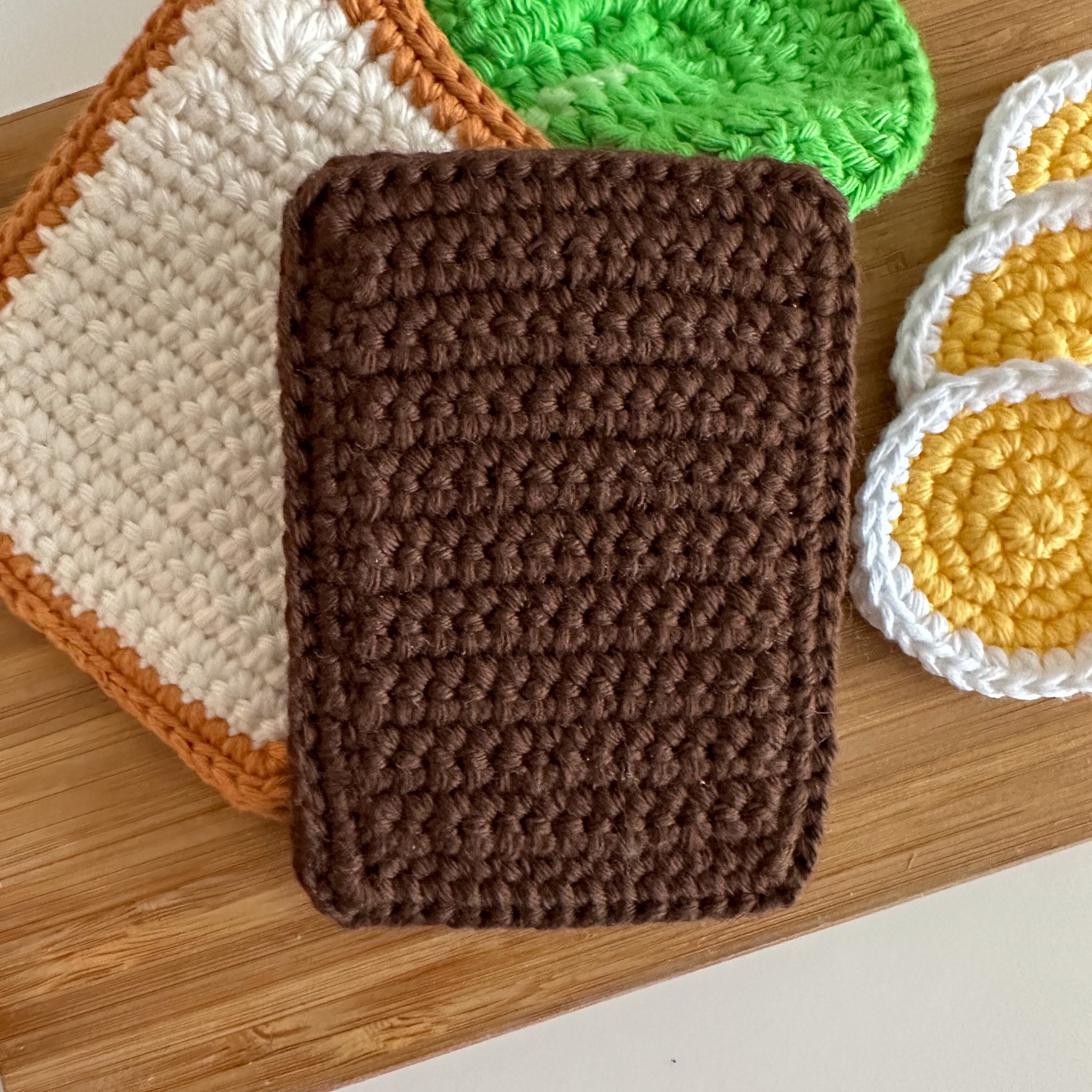Crochet Rye Bread Slice for Kids Kitchen. Handmade Eco - Etsy