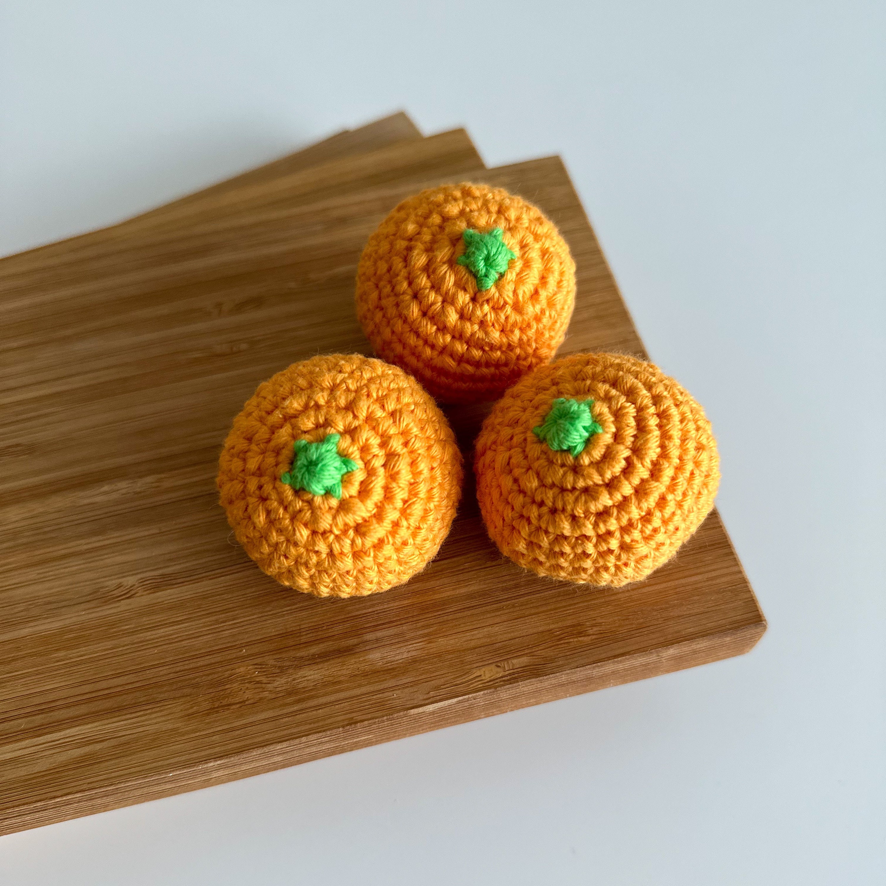 Crochet Tangerine for Montessori Activities at Home. Handmade - Etsy