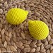 Crochet Lemon for Small Kids Kitchen. Handmade Pretend Play Toy for ...