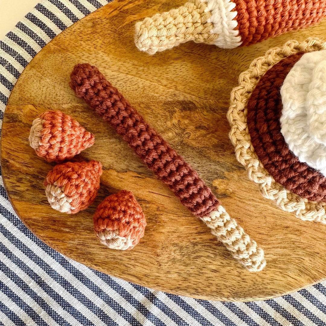 Crochet Chocolate Stick for Kids Summer Picnics. Handmade Pretend Play ...