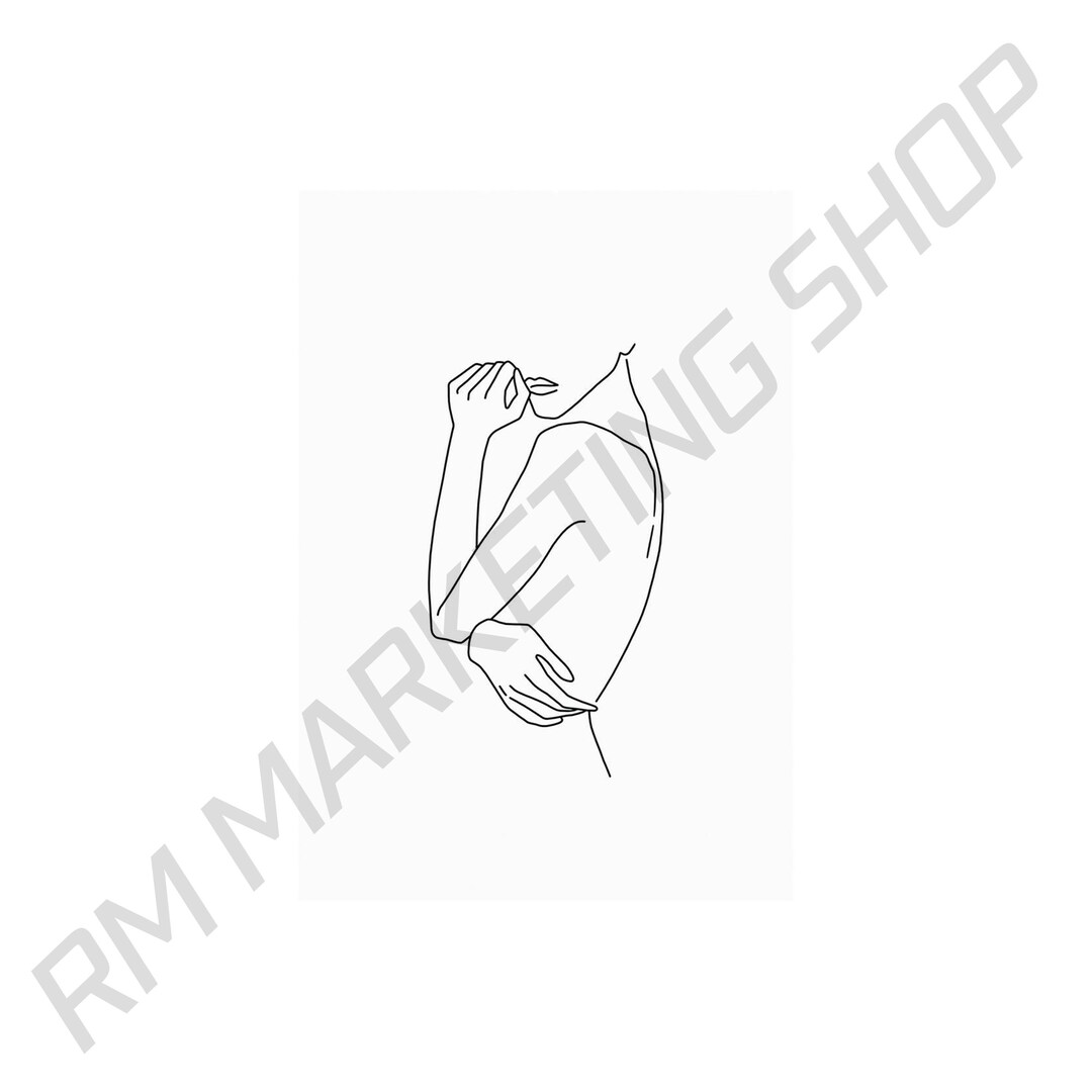 LINE ART | Female | Body | Abstract Art - Etsy