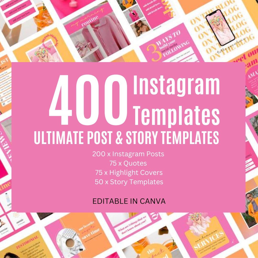 400 Colorful Instagram Templates - Instagram Templates Coach ...