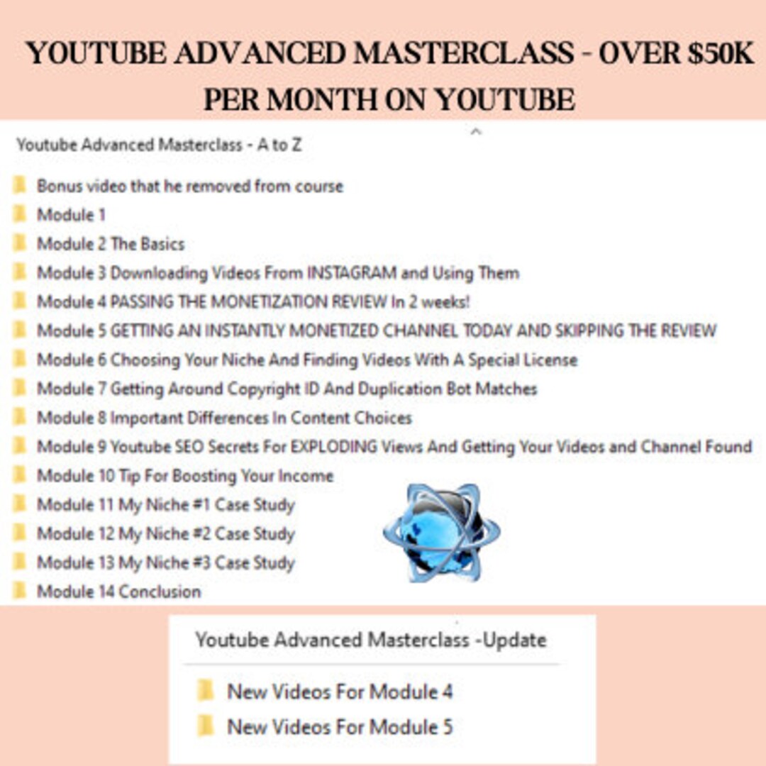 Youtube Advanced Masterclass - Etsy