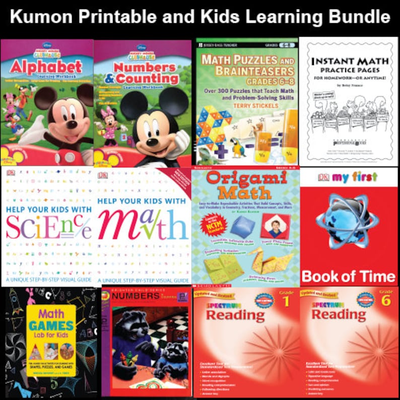 Kumon Printable and Kids Learning Bundle (digital Copy) - Etsy Australia