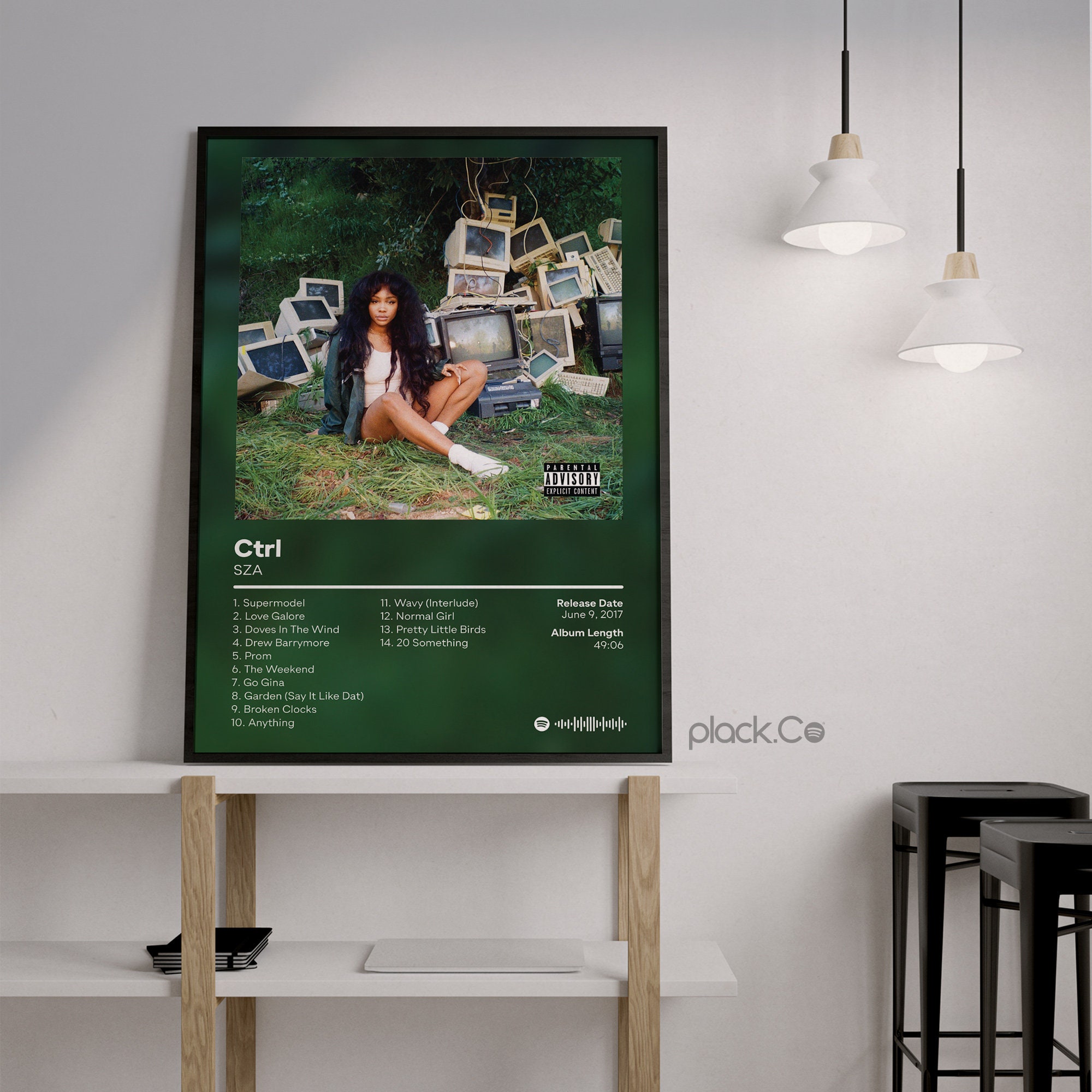 SZA - Ctrl - Custom Album Poster - Hip Hop Wall Art - Custom Album Cover