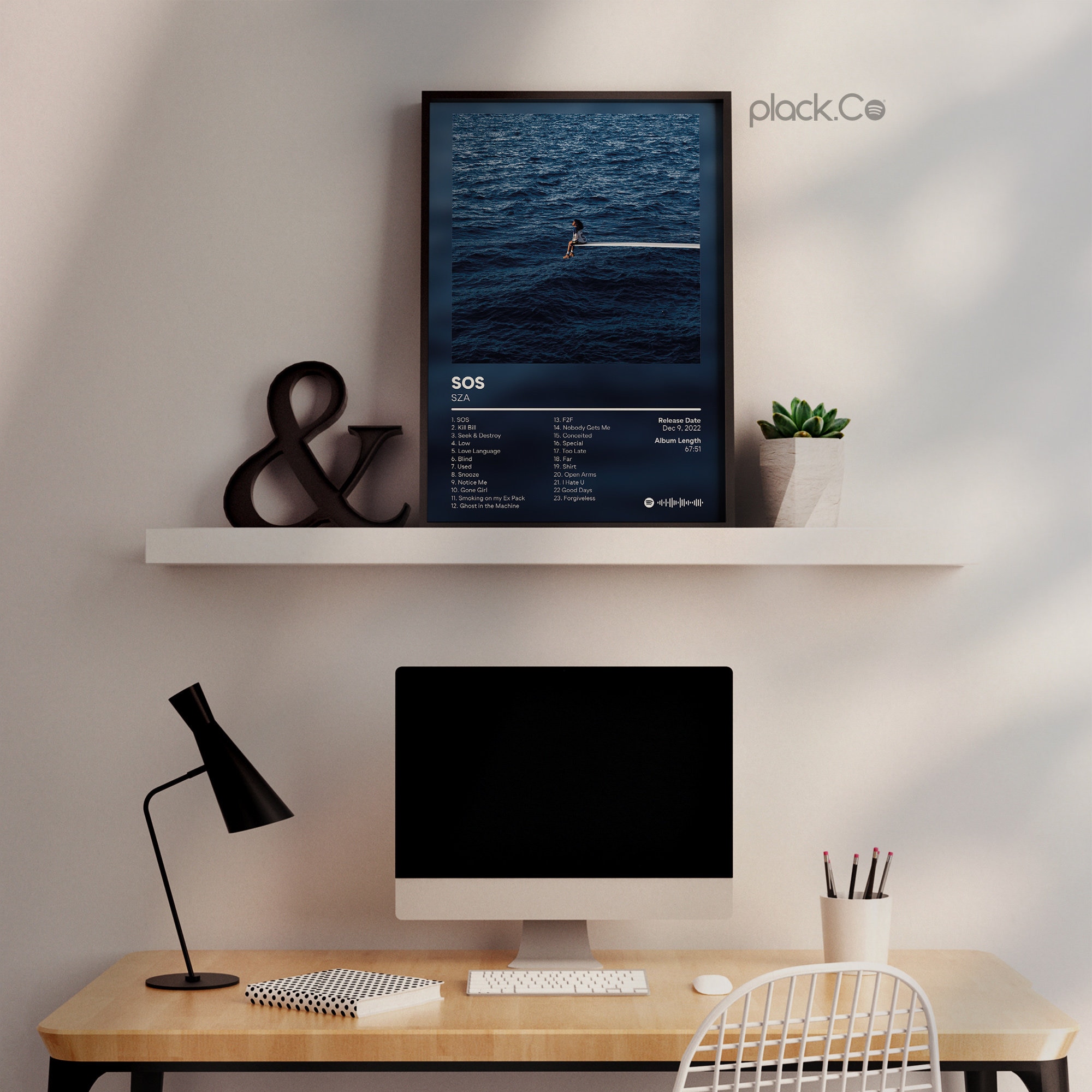 SZA - Sos - Custom Album Poster - Hip Hop Wall Art - Custom Album Cover ...